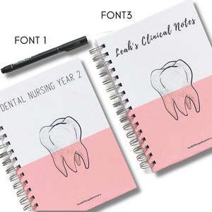 Personalised Dental Ruled Spiral Notebook - Etsy