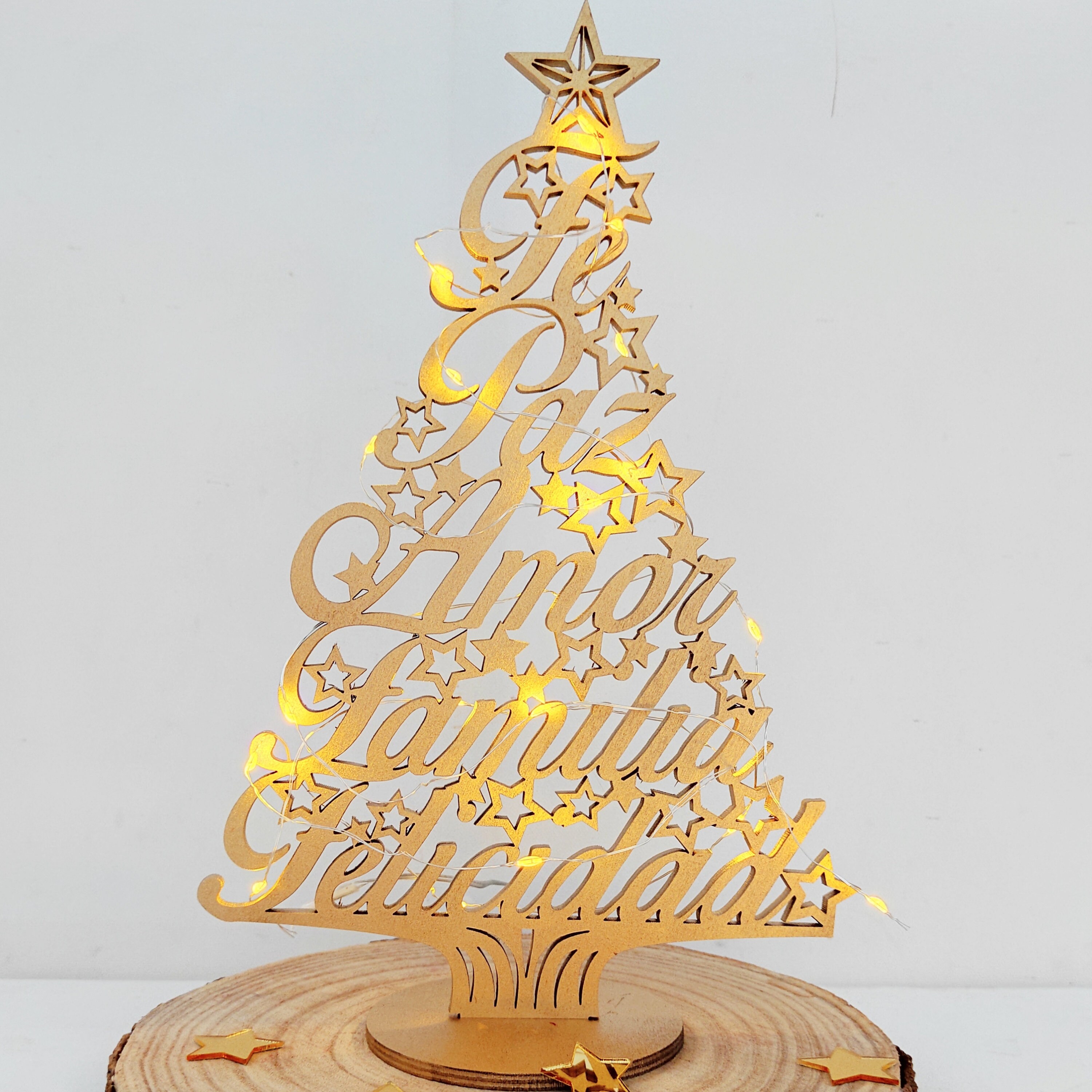 Christmas Tree With Wishes in Spanish - Etsy