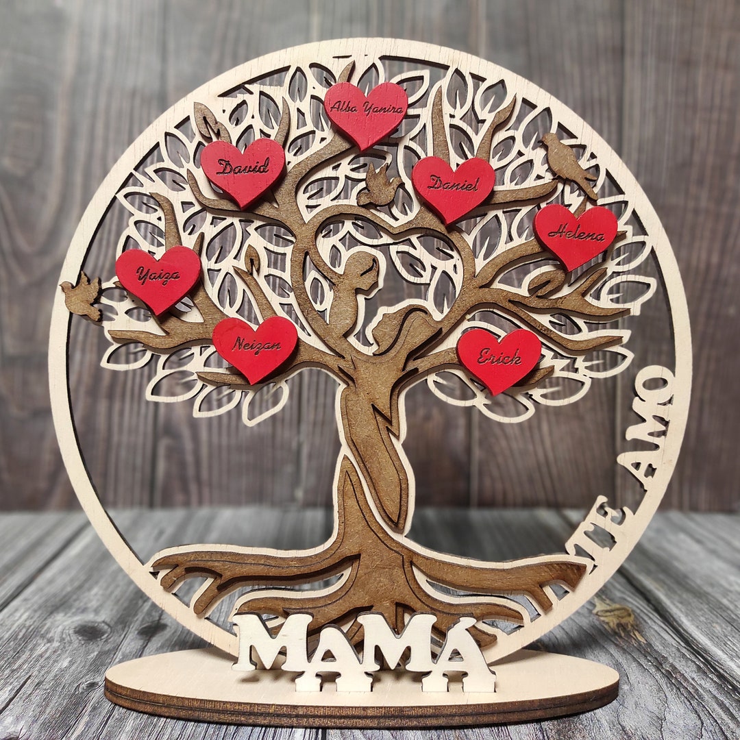 Tree for Mother Personalized With Names - Etsy