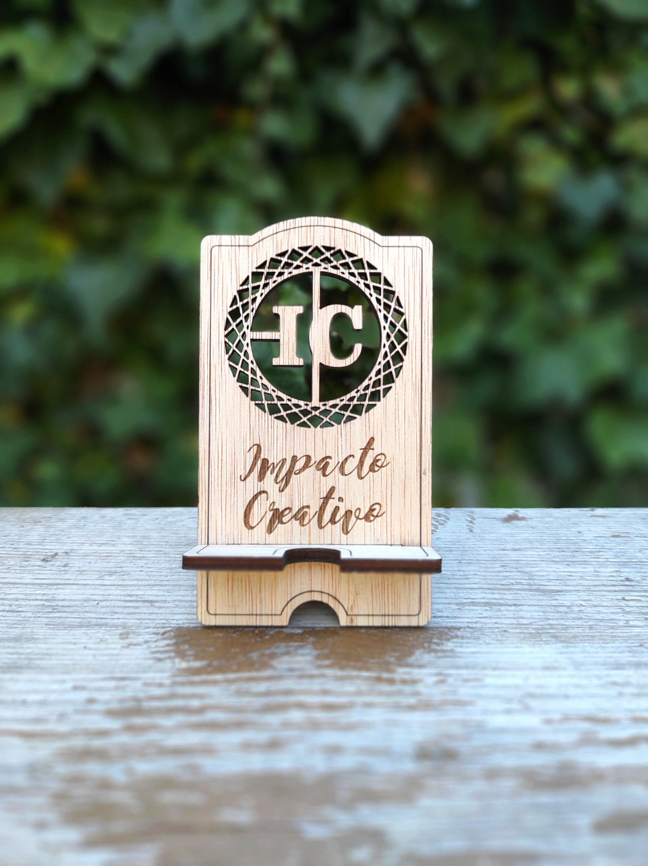 Personalized Monogrammed Laser Cutting Stand for Mobile Phone. Gift ...