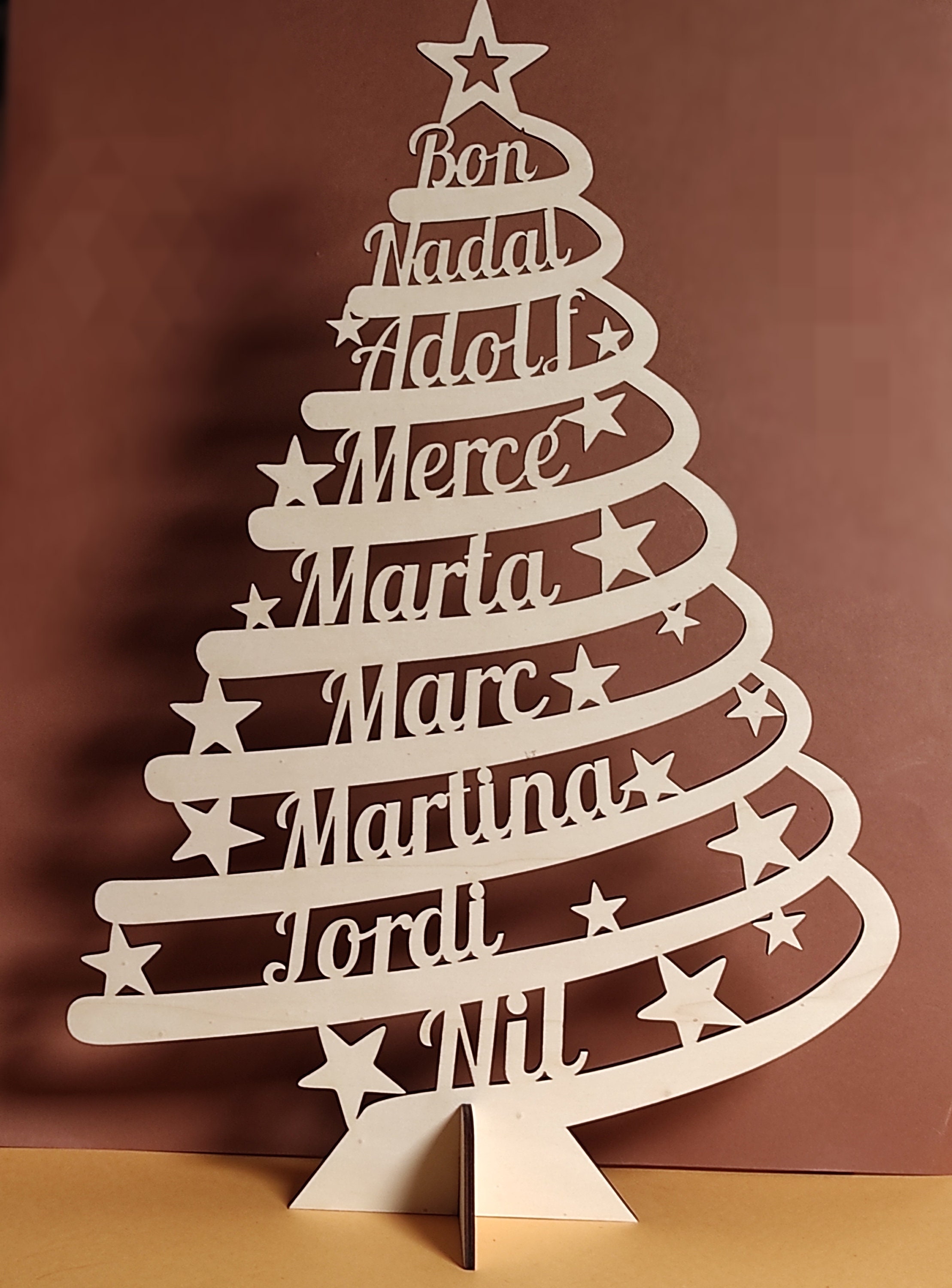 Personalized Christmas Tree With Names, Wishes... - Etsy