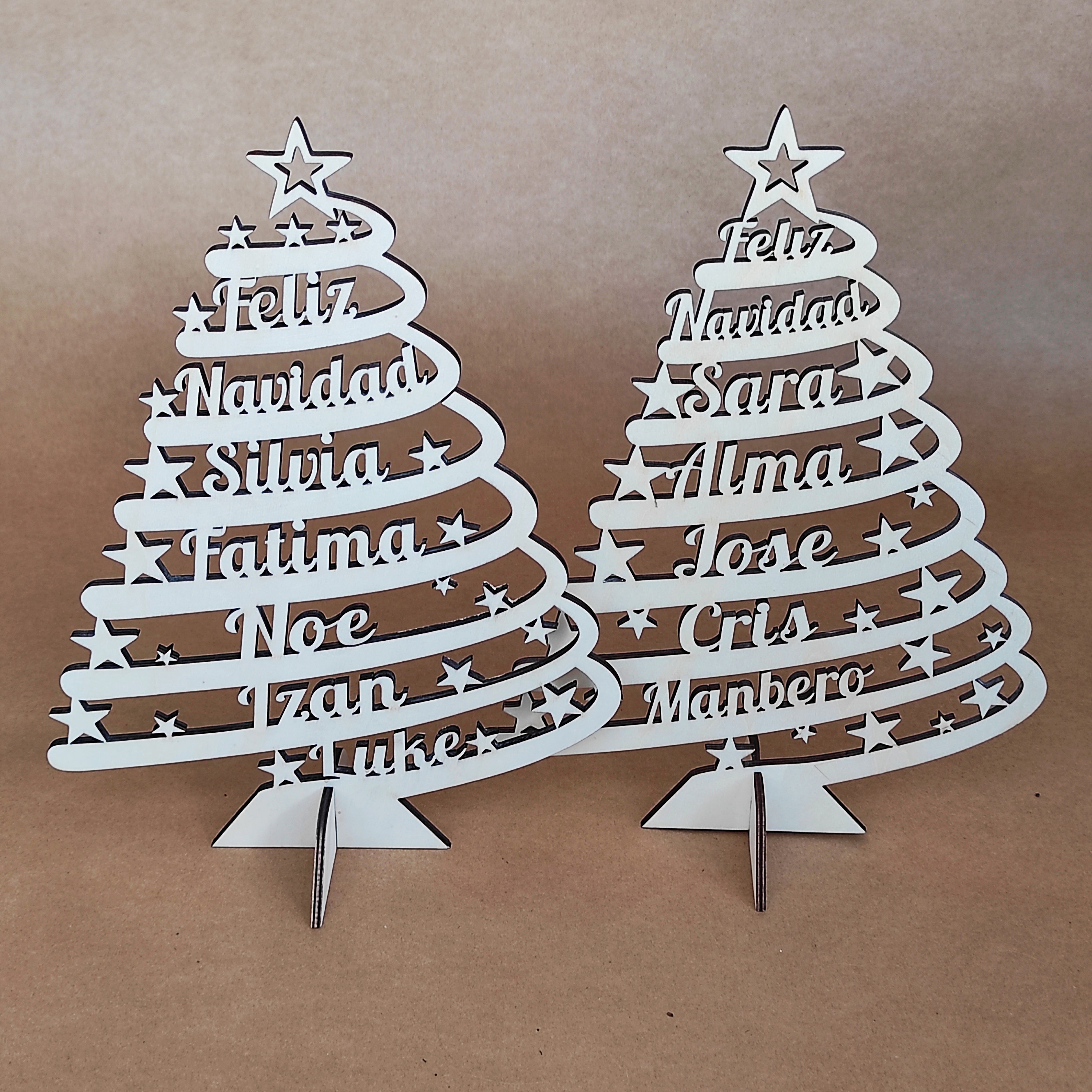 Personalized Christmas Tree With Names, Wishes... - Etsy