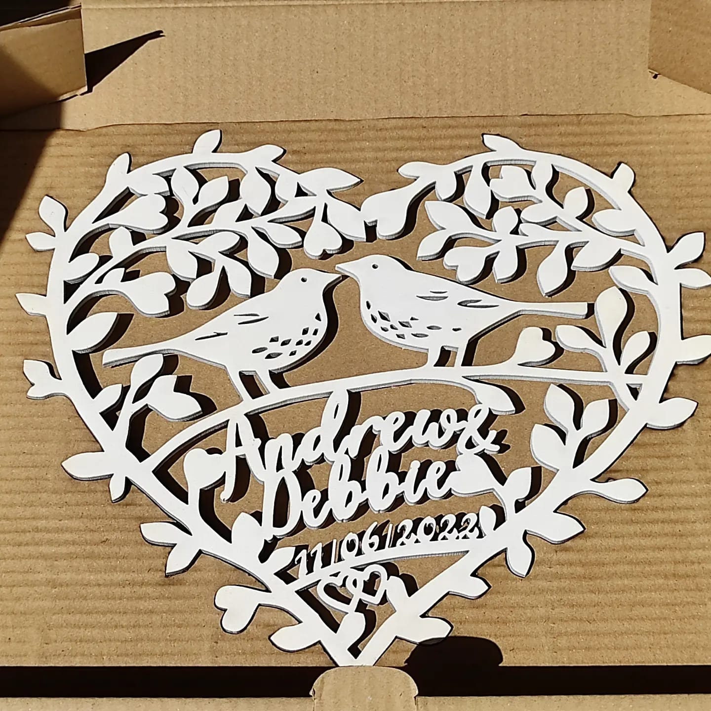 Personalized Wooden Heart. Wedding Gift - Etsy