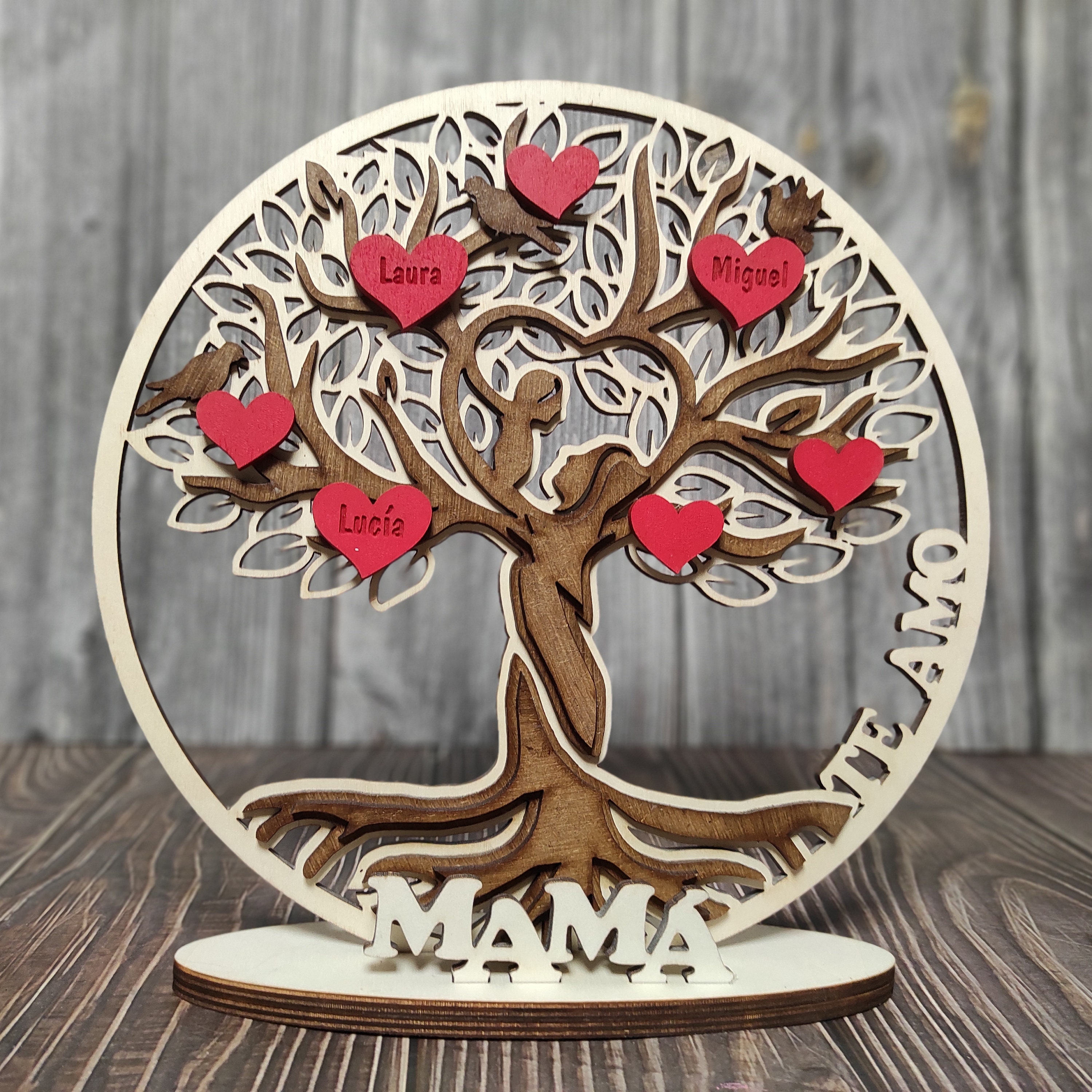 Tree for Mother Personalized With Names - Etsy