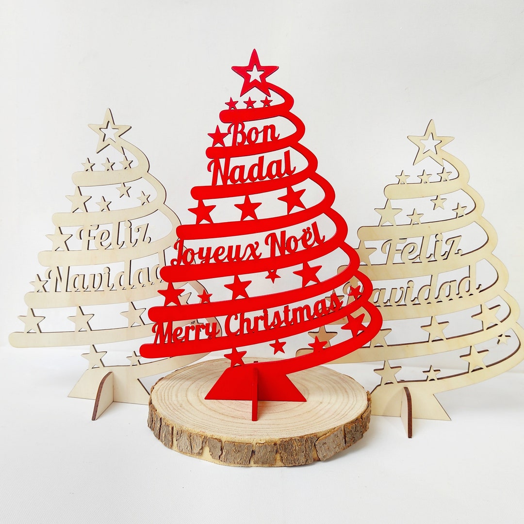 Personalized Christmas Tree With Names, Wishes... - Etsy