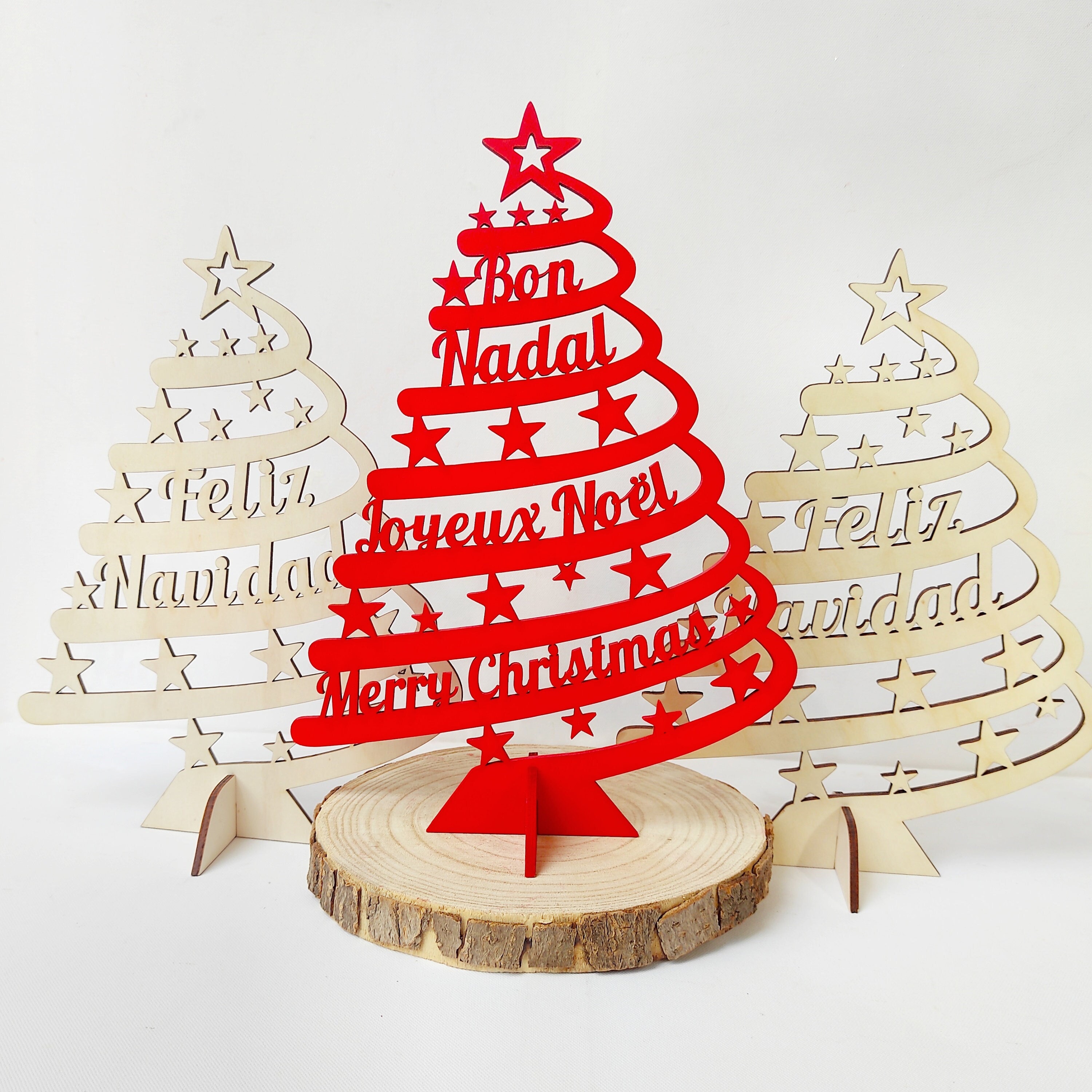 Personalized Christmas Tree With Names, Wishes... - Etsy