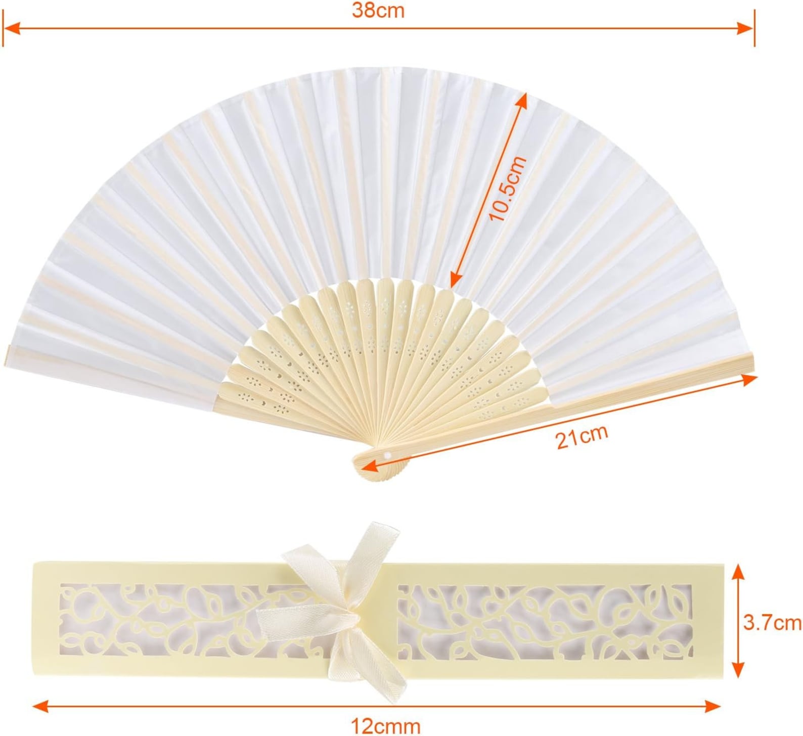 Wedding Hand Fan in a Gift Box. Personalized Folding Fan With Name as a ...