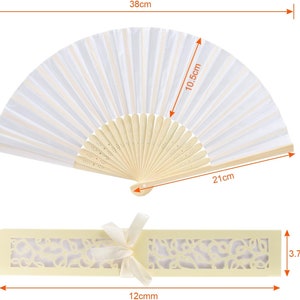 Wedding Hand Fan in a Gift Box. Personalized Folding Fan With Name as a ...