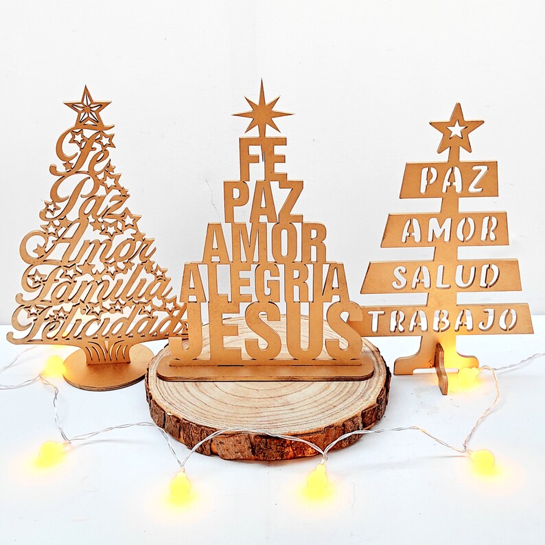 Christmas Tree With Wishes in Spanish - Etsy