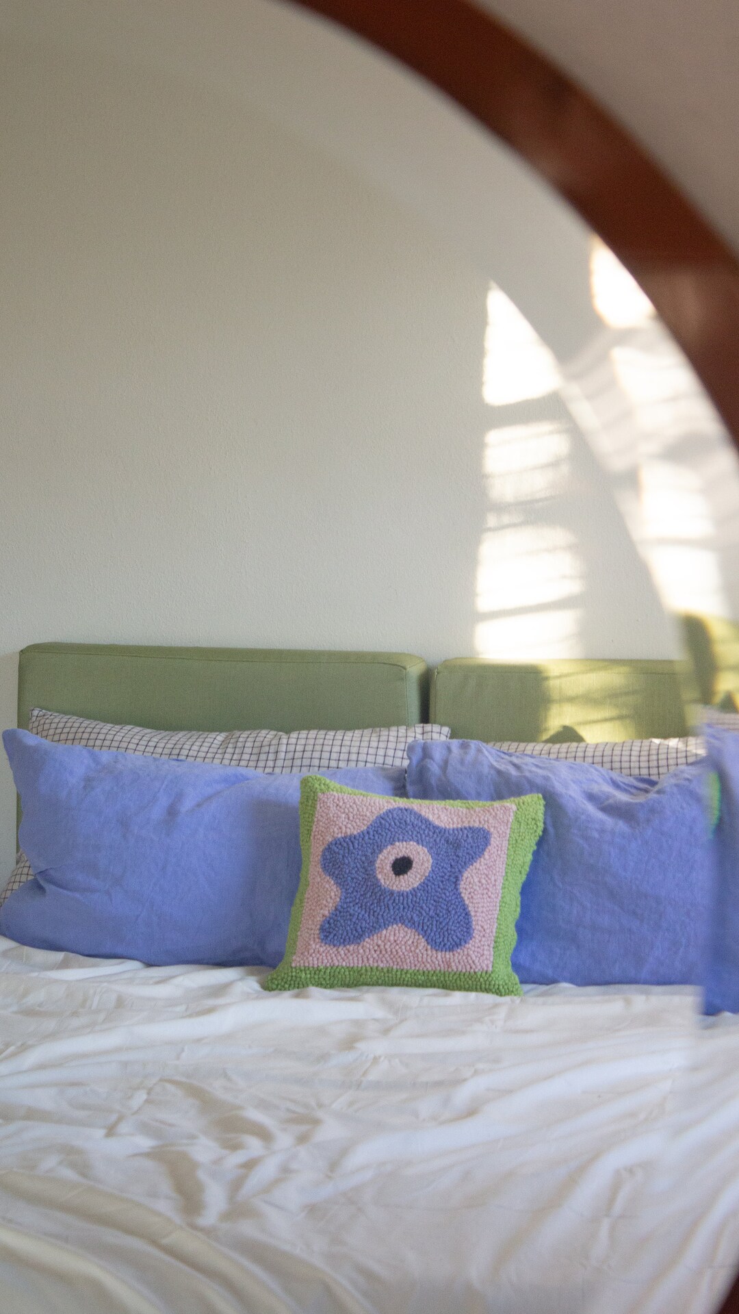 Abstract Biomorphism Punch Needle Pillow - Etsy