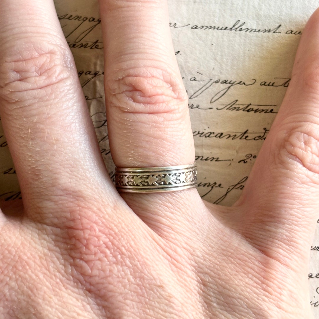 Vintage Art Deco Uncas Stars Sterling Silver Band Ring - Etsy