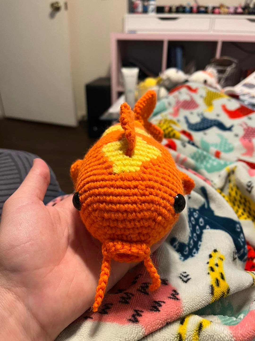 Koi Carp Plushie | Orange/yellow Fish Toy | Handmade Stuffed Animal ...