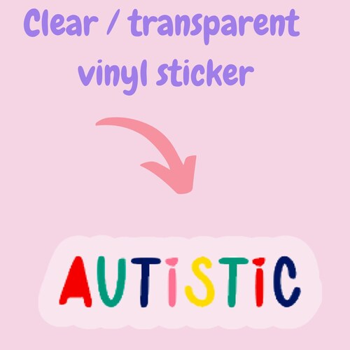 Vinyl Sticker 8cm Im Autistic Red Autism Aspergers - Etsy