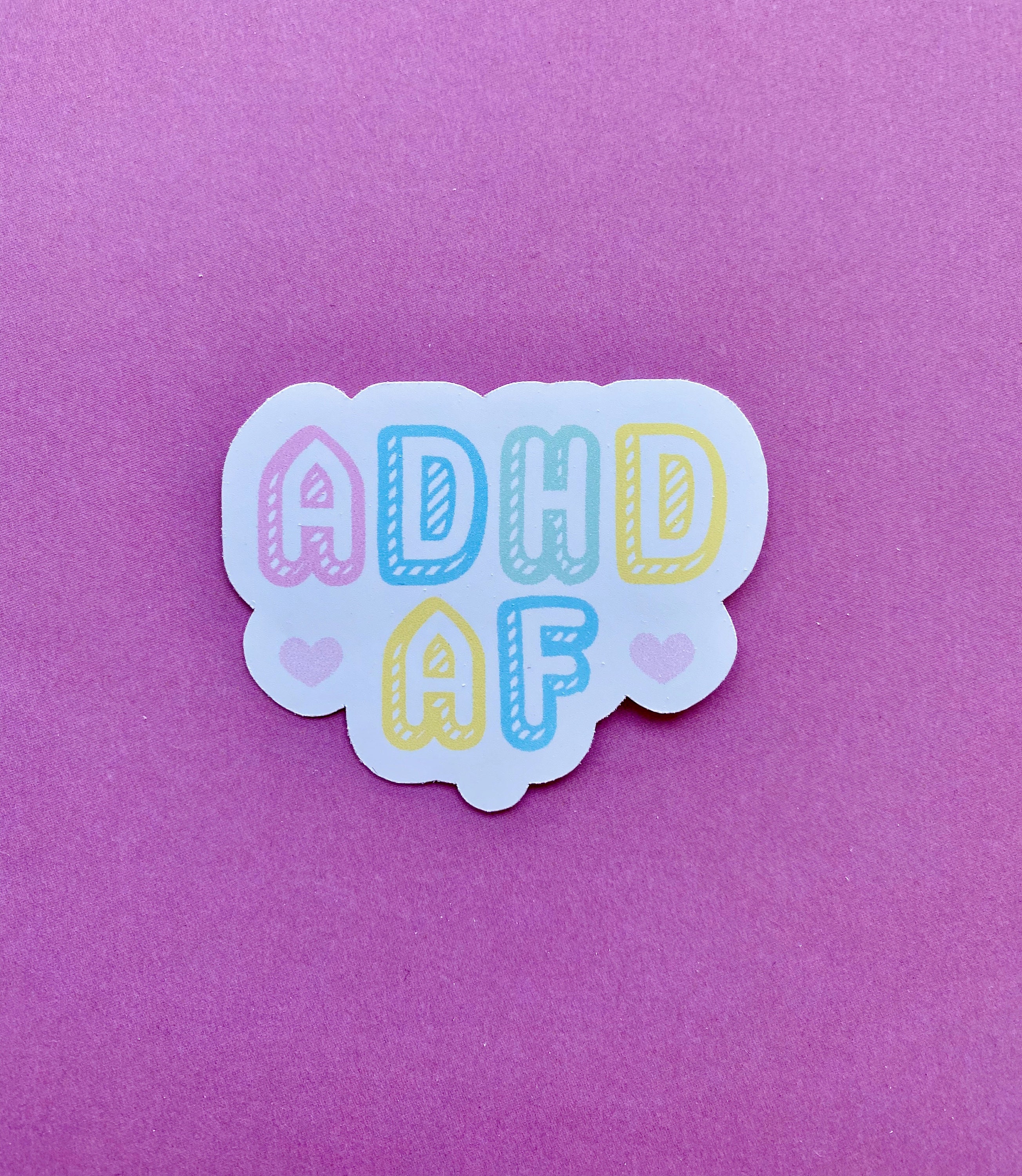 ADHD awareness sticker or print bundle Mental health gifts | Etsy