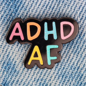 Adhd Enamel Pin, Adhd Awareness, Mental Health Pin, Neurodiversity Pin ...
