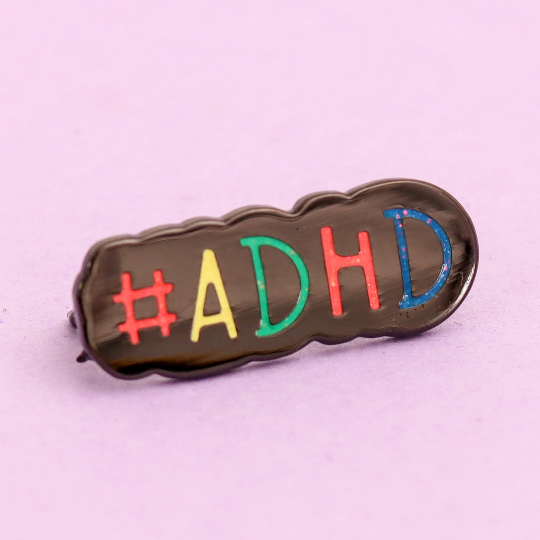 Adhd Enamel Pin, Adhd Awareness, Mental Health Pin, Neurodiversity Pin ...
