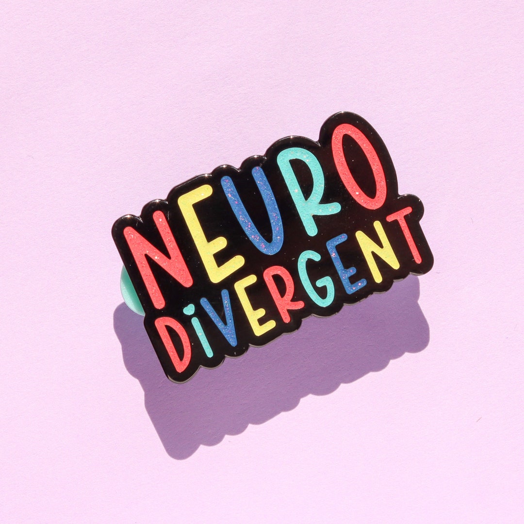 Neurodivergent Enamel Pin, Adhd Autism Acceptance, Mental Health Pin ...