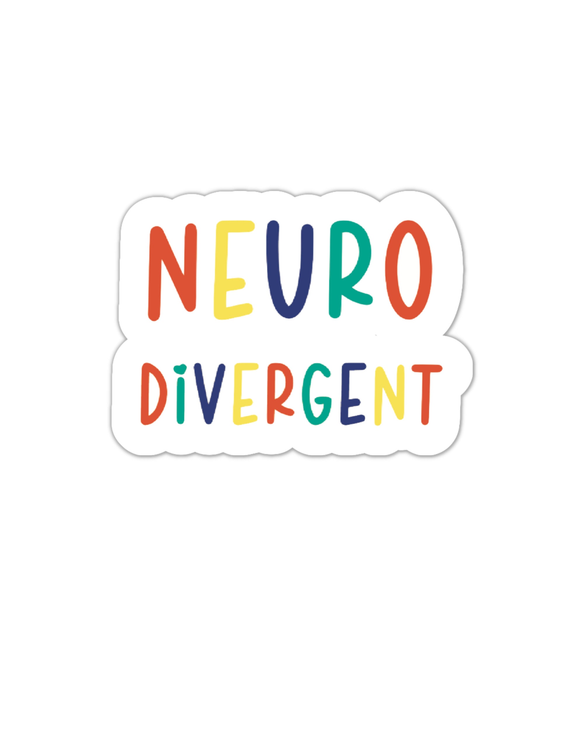 Neurodivergent Vinyl Sticker | Autism Awareness Acceptance ...