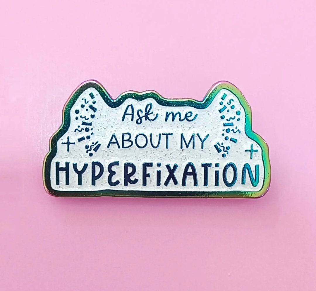 Ask Me Hyperfixation Rainbow Enamel Pin, Adhd Autism Acceptance ...