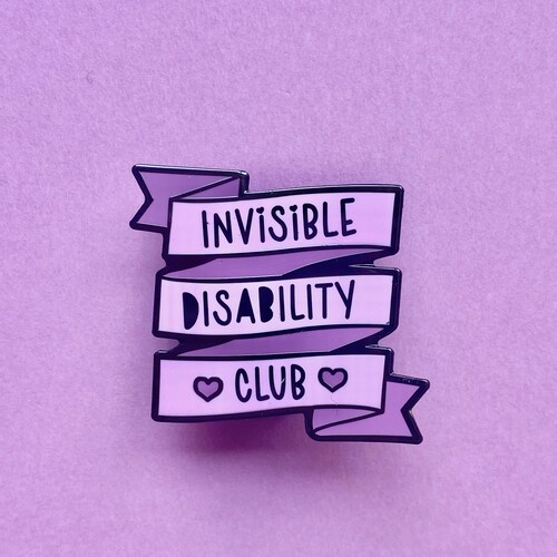Invisible Disability Club Enamel Pin Hidden Illness - Etsy