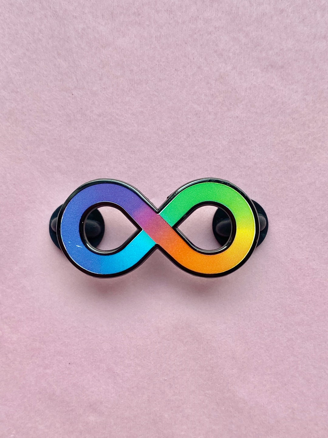 Autistic Pride Pin Rainbow Infinity Symbol Neurodivergent - Etsy