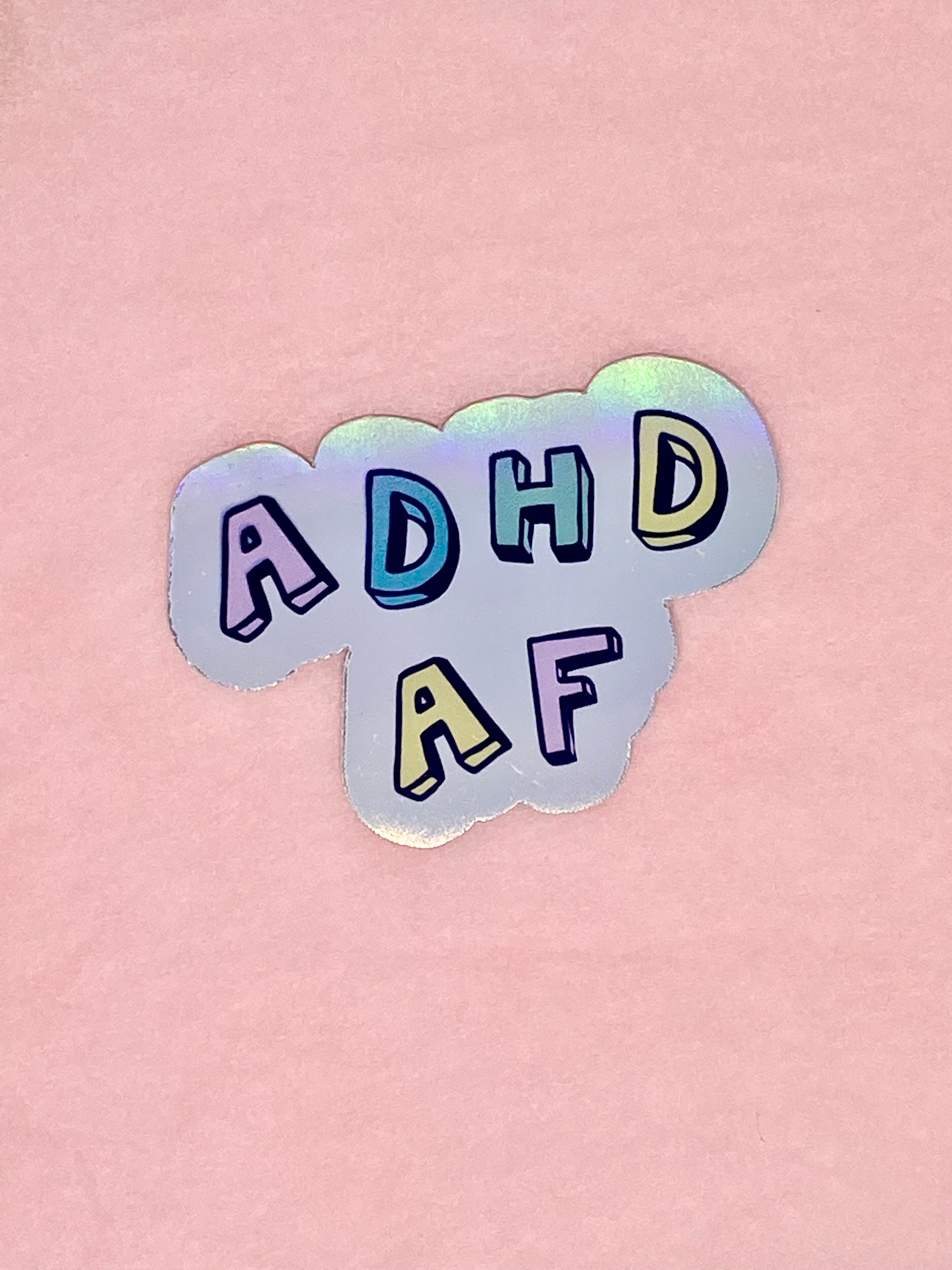 ADHD af ADHD awareness sticker adhd decals ADHD vinyl | Etsy