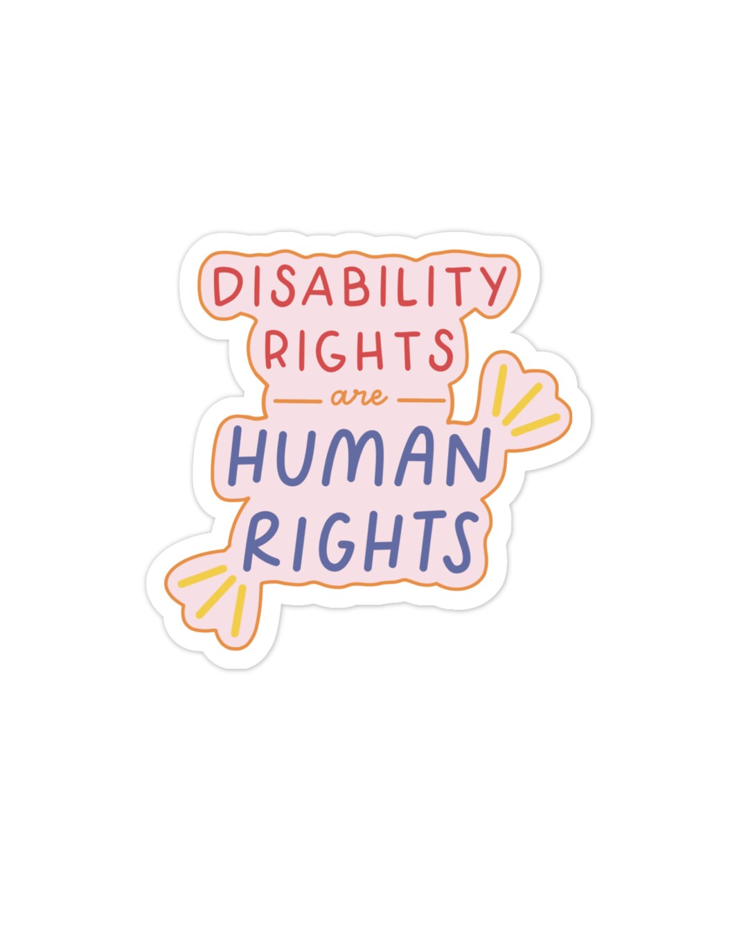 Disability Rights Are Human Rights Vinyl Sticker - Etsy