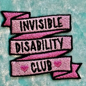 Invisible Disability Club Enamel Pin, Hidden Illness Awareness, Mental ...