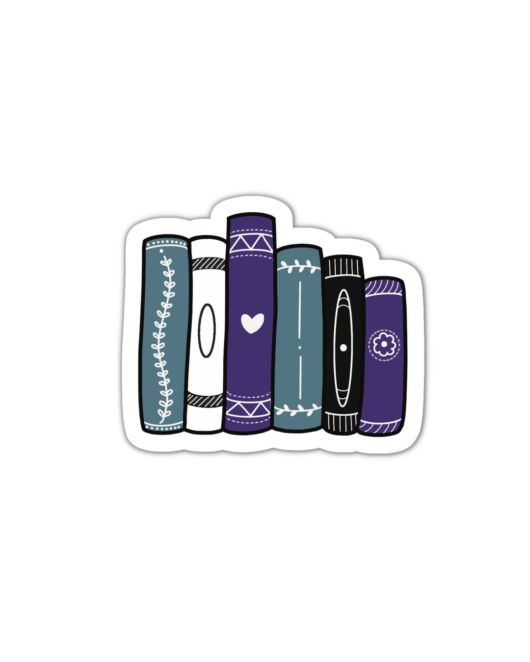 Asexual Book Stack Queer Sticker | Bookish Merch | Book Lover Gift ...