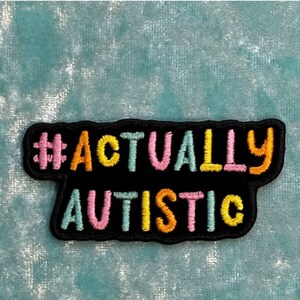Actually Autistic Enamel Pin, Autism Acceptance Badge, Neurodiversity ...