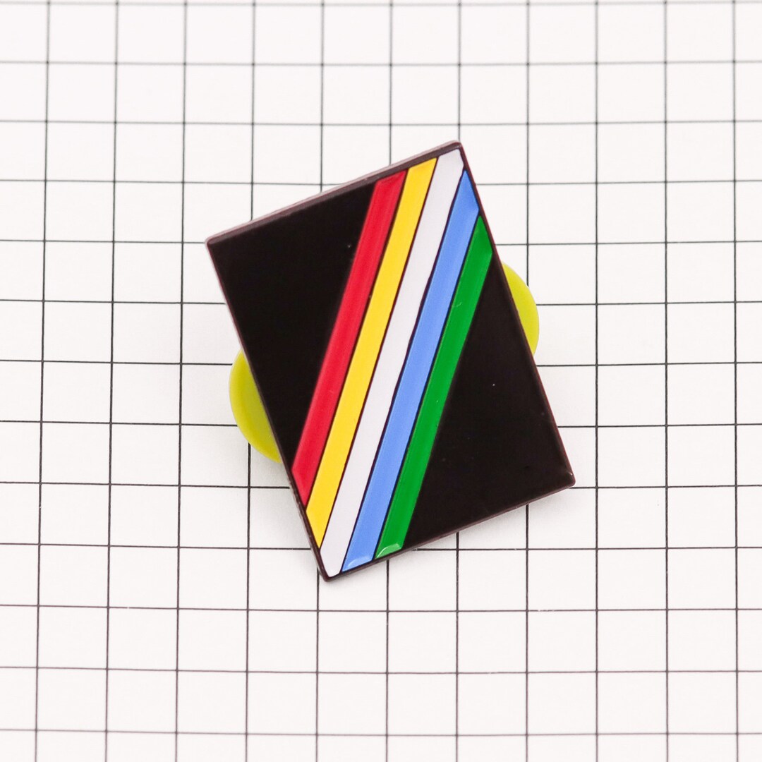Disability Pride Flag Enamel Pin Hidden Invisible Chronic Illness Awareness Mental Health