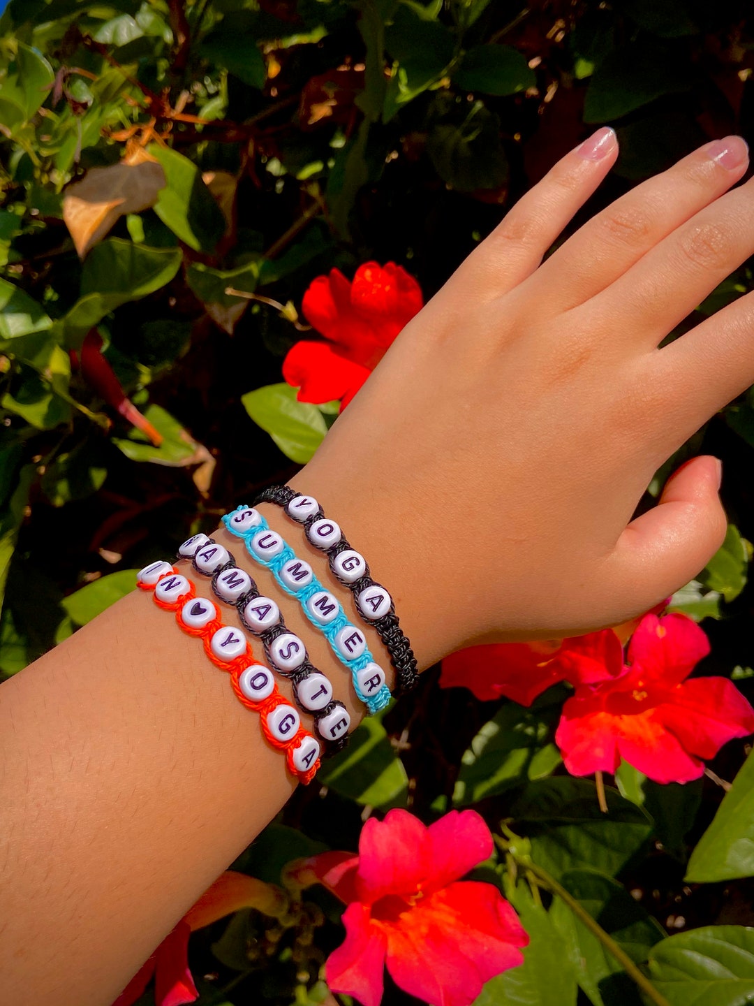 Custom Word Bracelet, Customizable Friendship Bracelet, Customizable ...