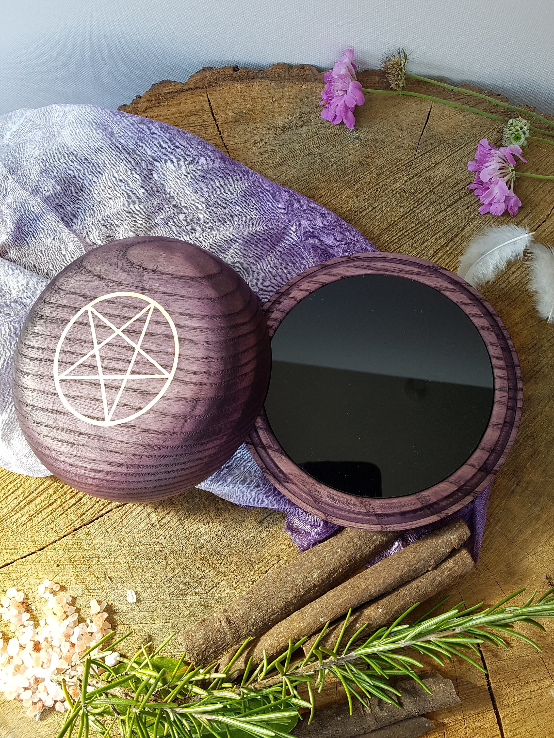 Scrying Mirror Black Mirror Meditation Mirror Spiritual - Etsy UK