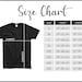 Gildan 5000 Size Chart Inch & Cm, Metric Size Guide, G500 Size Table - Etsy