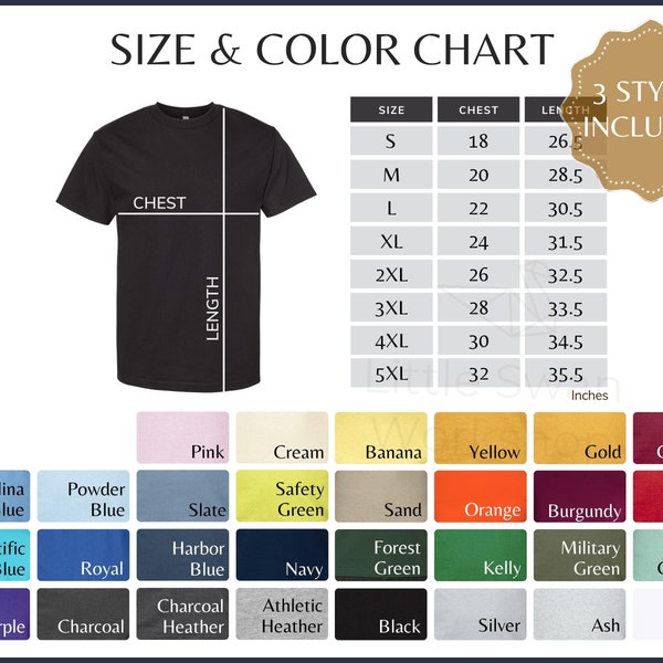 1301 Size Table - Etsy