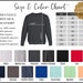Tultex 202 Color Chart 202 Unisex T-shirt Color and Size - Etsy
