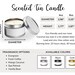 Scented Tin Candle Size Chart, Sizing Guide for Tin Candles, Fragrance ...