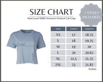 5080 Size Chart - Etsy