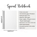 Spiral Notebook Size Chart, 2 Versions Sizing Guide Included - Etsy