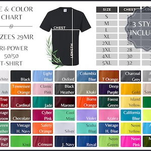 Jerzees 29MR Size Chart - Jerzees 29MR Color and Size Table - Jerzees ...