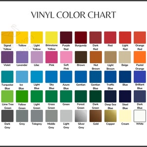 ORACAL 651 Color Chart Oracle 651 Permanent Vinyl Color Guide, 2 Ready ...