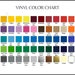 ORACAL 651 Color Chart - Oracle 651 Permanent Vinyl Color Guide, 2 ...