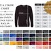 Bella Canvas 3901 Color Chart, BC Sweatshirt Color and Size Table ...