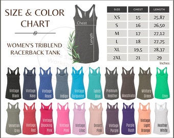 Next Level Color Chart 6733 - Etsy
