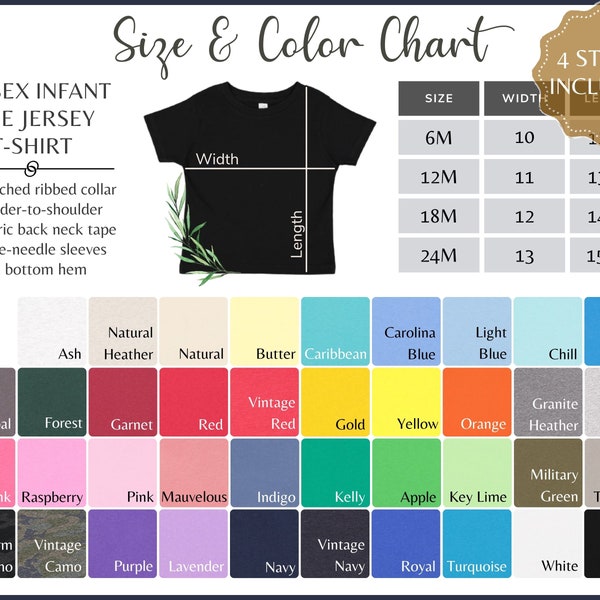 Rabbit Skins 3322 Color Chart - Etsy