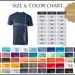 Tultex 202 Color Chart, 202 Unisex T-shirt Color and Size Table, Tultex ...
