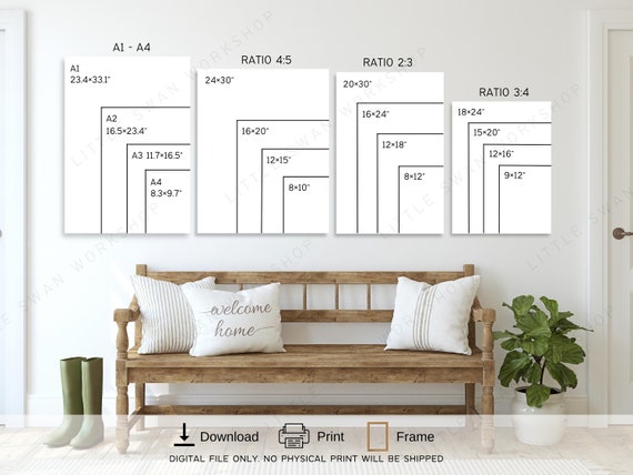 Poster Size Chart