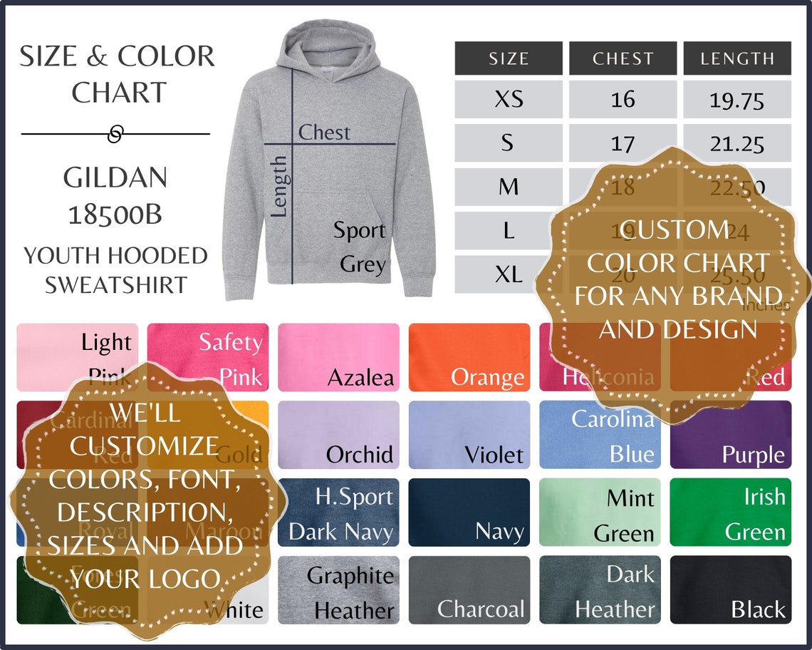 Custom Color Chart Personilized Chart for Any Brand You Want - Etsy