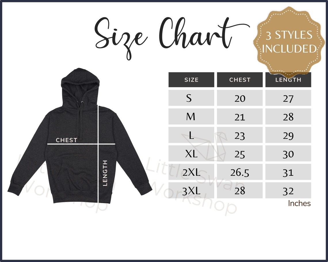 Cotton Heritage M2580 Size Chart M2580 Size Guide M2580 Cotton Heritage ...