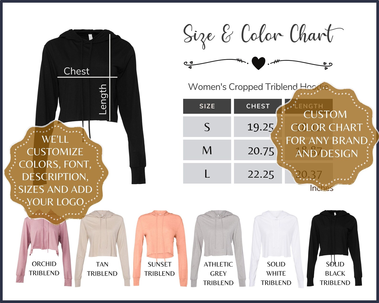 Custom Color Chart Personilized Chart for Any Brand You Want - Etsy